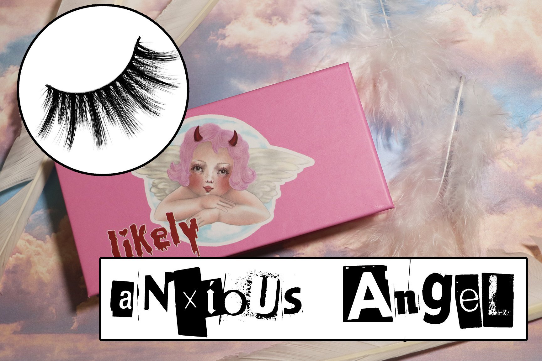 anxious angel lashes | likely makeup