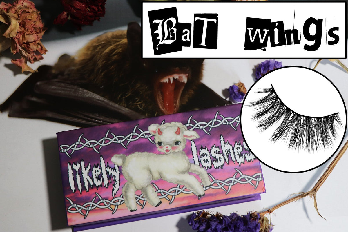 bat wings lashes | likely makeup